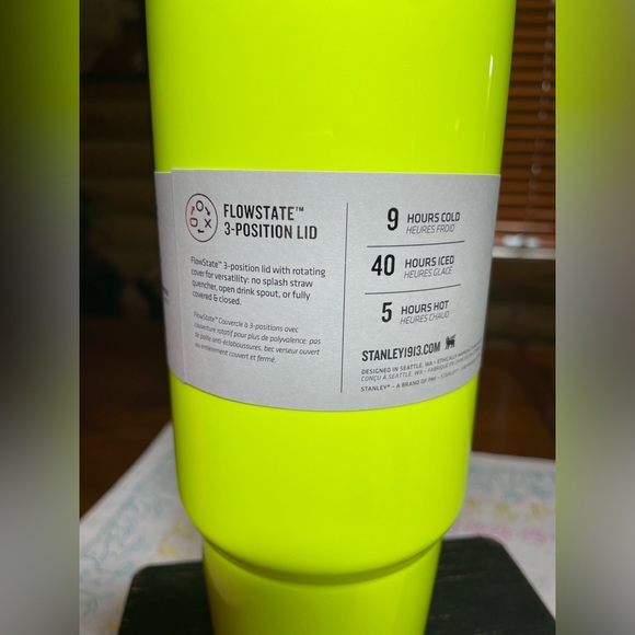 Stanley | Dining | Htf Neon Yellow Stanley 3oz Tumbler | Poshmark